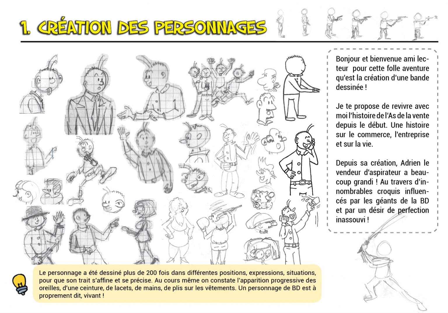 Créer une bande dessinée - Les étapes pour faire une BD / Tuto de dessin