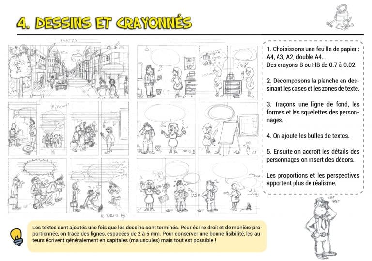 Créer une bande dessinée - Les étapes pour faire une BD / Tuto de dessin