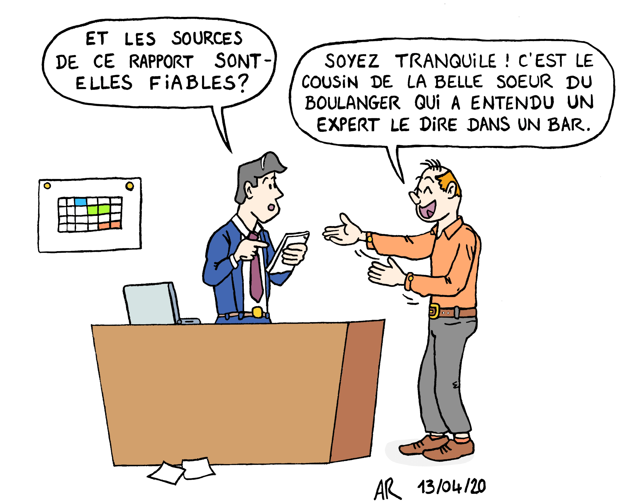 Série de blagues courtes et drôles sur la communication de crise