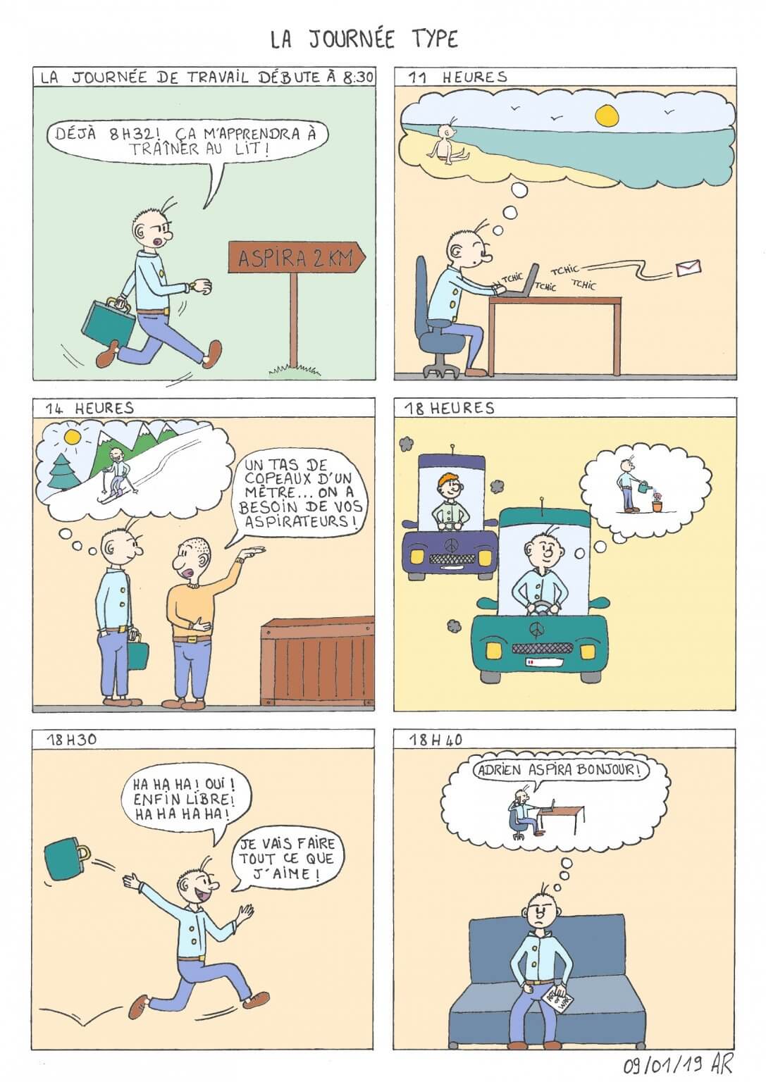 Bande dessinée drôle - Rire et humour sur l'entreprise avec cette mini BD.