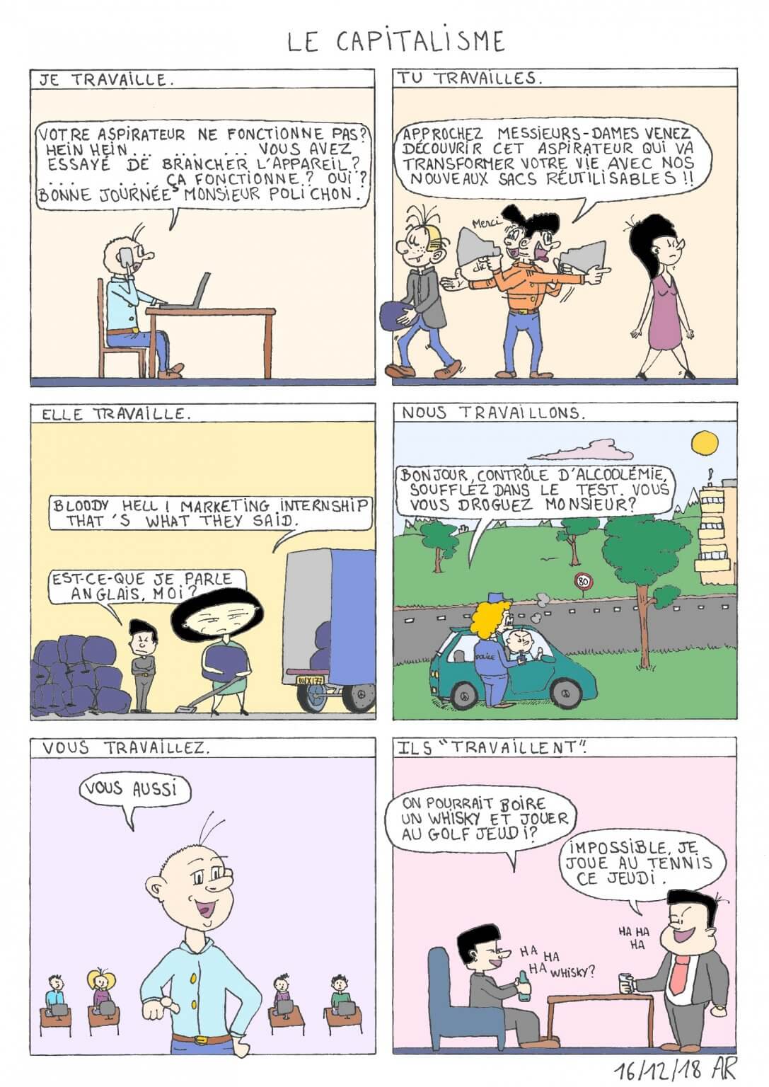 Bande dessinée drôle - Rire et humour sur l'entreprise avec cette mini BD.