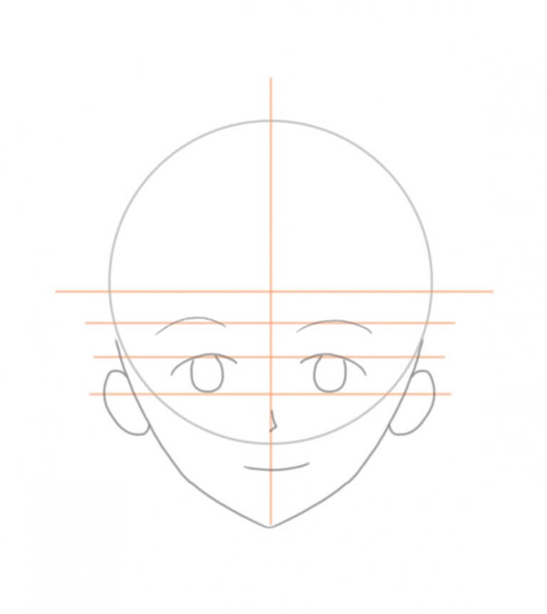 Dessiner un visage manga | Tuto facile dessin tête manga